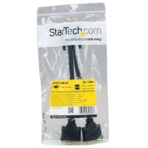 StarTech.com DMS 59 to Dual DVI I - 8in - DMS 59 to 2x DVI - Y Cable - DVI Splitter Cable - Monitor Splitter Cable - DMS 59 Cable (DMSDVIDVI1),Black