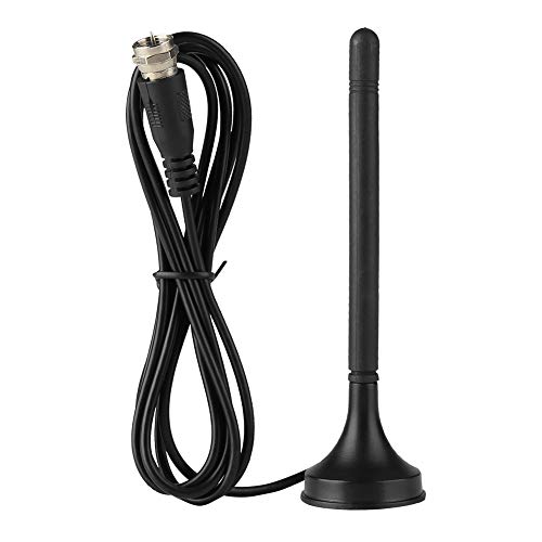 Digital TV Antenna, DVB-T Indoor Digital Antenna with Magnetic Base, UHF & VHF Reception, 4.9ft Cable