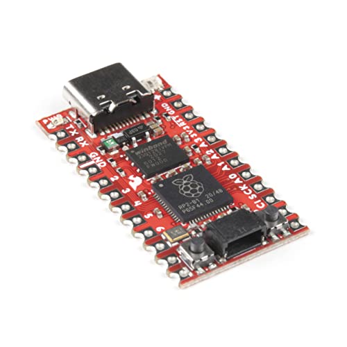 SparkFun Pro Micro - RP2040 - Dual Cortex M0+ Processors - 30 programmable IO for Extended Peripheral Support - Timer with 4 Alarms - MicroPython - C/C++ - USB-C Connector for Programming