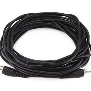 25ft RCA Single-Channel Male-Female Extension Cable - Black