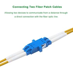 10-Pack LC to LC Duplex Single Mode Coupler, Fiber Optic Adapter for Singlemode Fiber Patch Cable