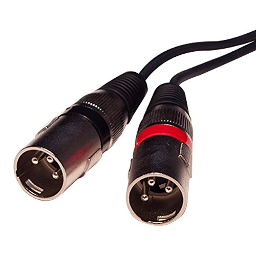 Seismic Audio - SAXFRM-2x5 - Dual XLR Male to Dual RCA Male 5' Patch Cable