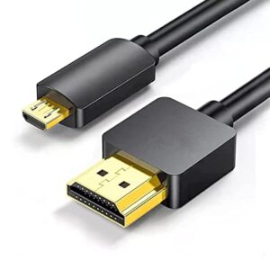 Micro USB to HDMI TV 4k Cable 1.5M/5FT, 1080P HD Video and Audios Compatible with MHL Phone or Tablet to a HDTV Monitor or Projector, Enjoy Big Screen HD Pictures