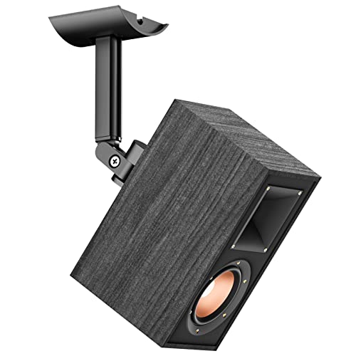 Chunxiao Speaker Mount for Klipsch R-40M, HDT-600 Speaker Wall Mount, Swivel and Tilt Adjustable Bookshelf Speaker Mount Brackets for Klipsch Speaker Wall Mount with Hardware Kit