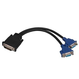 bqlzr dvi-male dvi-i to vga female monitor video splitter adapter cable for duplicating images,only divider line can be used at a time