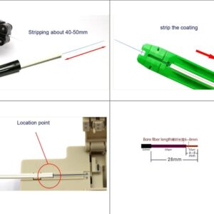 20pcs LEITE SC APC Fiber Optic Quick Connector with Matched Tools Fiber Reusable Connectors Single Mode SM 9/125 Mechanical Fast Connectors Adapter for FTTH CATV Network Instrument