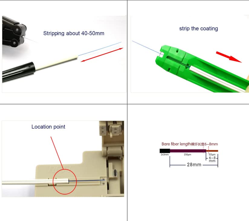 20pcs LEITE SC APC Fiber Optic Quick Connector with Matched Tools Fiber Reusable Connectors Single Mode SM 9/125 Mechanical Fast Connectors Adapter for FTTH CATV Network Instrument