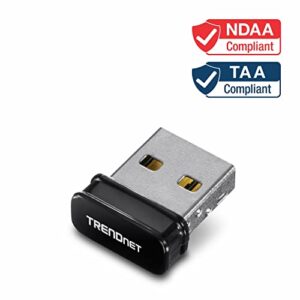 TRENDnet Wireless N150 Micro USB Adapter, WPA2 Encryption, Easy Setup, Ultra Compact Design, QoS, Windows & Mac Compatible, TEW-648UBM