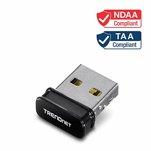 TRENDnet Wireless N150 Micro USB Adapter, WPA2 Encryption, Easy Setup, Ultra Compact Design, QoS, Windows & Mac Compatible, TEW-648UBM