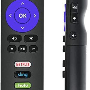 TCL/Roku TV Replacement Remote RC280 w/Volume Control Button (Renewed)