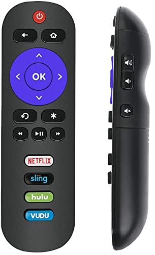 TCL/Roku TV Replacement Remote RC280 w/Volume Control Button (Renewed)