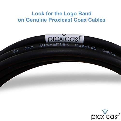 Proxicast 1 ft Ultra Flexible PL259 Male - PL259 Male Low Loss 50 Ohm Coax Cable Jumper Assembly for CB/UHF/VHF/Shortwave/HAM/Amateur Radio Equipment and Antennas (ANT-141-033-01)