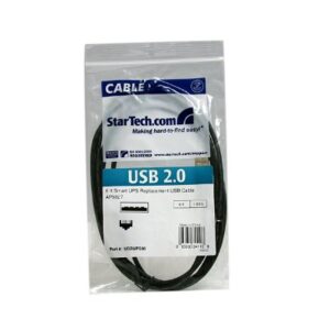 StarTech.com 6 ft Smart UPS Replacement USB Cable AP9827 - USB cable - USB (M) to RJ-45 (10 pin) (M) - 6 ft - black - USBUPS06