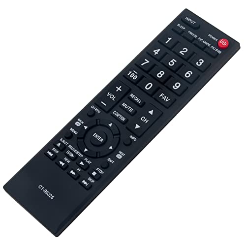 New CT-90325 Remote Compatible with Toshiba TV 40E200UM 40E210U 40E220U 40FT1 40FT1U 40FT2U 40FT2U1 40SL412 40SL412U 46G310U 46SL412U 55G310U 55G310U1 55HT1 55HT1U 22AV600U 19AV600U 32E200U