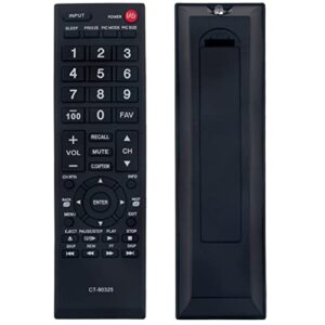 New CT-90325 Remote Compatible with Toshiba TV 40E200UM 40E210U 40E220U 40FT1 40FT1U 40FT2U 40FT2U1 40SL412 40SL412U 46G310U 46SL412U 55G310U 55G310U1 55HT1 55HT1U 22AV600U 19AV600U 32E200U