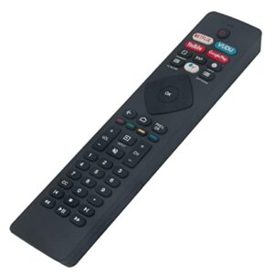 New NH800UP sub RF402A-V14 BT800 Replacement Voice Remote for Philips 4K UHD HDR LED Android Smart TV 75PFL5704/F7 50PFL5704/F7 55PFL5604/F7 65PFL5504/F7 55PFL5704/F7