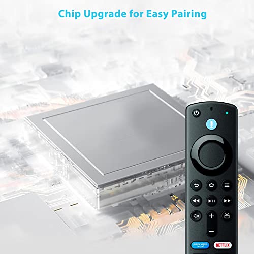 Replacement Voice Remote Control 3rd Gen Fit for Amazon Fire TV Stick (4K, Lite), Fire TV Stick (2nd,3rd Gen), Fire TV Cube (1st, 2nd Gen), Fire TV (3rd Gen)