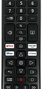 Universal Remote Control for LG-TV-Remote, Compatible with LG UHD OLED QNED 4K 8K Smart TV AKB75375604 AKB75095307 AKB76037601 AKB76037603 AKB76040302 with Disney, Netflix, Prime Video, LG Channels