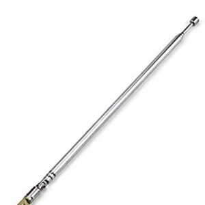 URBEST® 62.5cm 4 Sections Stainless Steel AM FM Telescopic Radio Antenna Pole Replacement