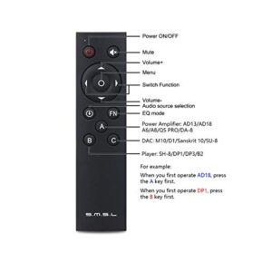 S.M.S.L Audio Remote Control for AD18 SA300 M400 M500 M200 Q5 PRO DA-8 SH-8 DP3 SK10th SU-8