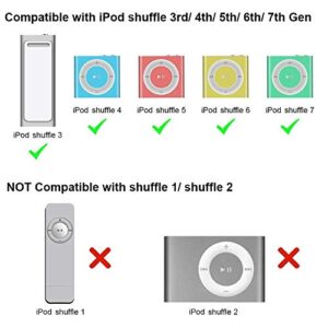 iPod Shuffle Cable, 2 Pack 3.5mm Jack/Plug to USB USB Power Charger Sync Data Transfer Cable for iPod Shuffle 3rd 4th MP3/MP4