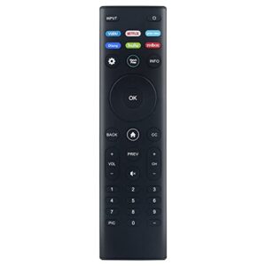 XRT140L XRT140 Replace Remote Control fit for Vizio TV D32F4-J01 D24F4-J01 D40F-J09 D43F-J04 D24F-J09 D24H-J09 D32F-J04 D32H-J09 OLED55-H1 with Vdu Netflx P-Video Disny Hlu Rdbox Button Key