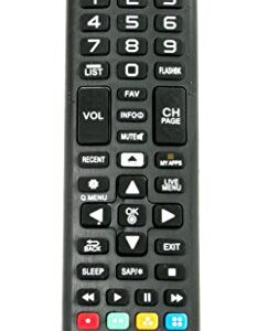 New Replacement AKB74475401 TV Remote fit for LG TV 55UF6450 55UF6790 55UF6800 60UF7300 65LF6350 65UF6450 65UF6490 65UF6790 65UF6800 24LF4820 32LF595B 43LF5900 43UF6400 49UF6400 49UF6430 49UF6490