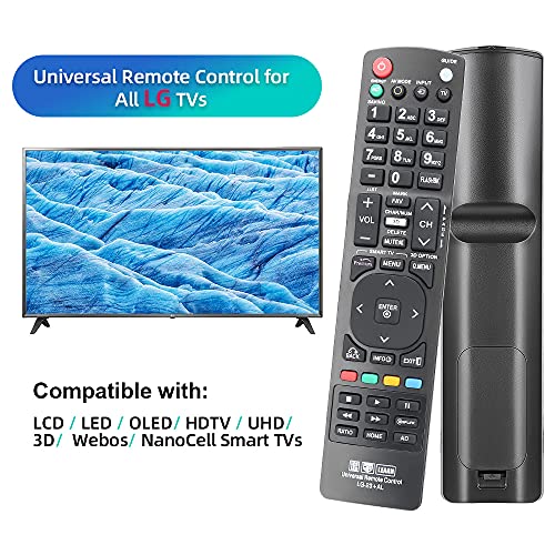 Gvirtue Universal Remote Control for Almost All LG Brand LCD LED HD TV, 3D TV, Smart TV