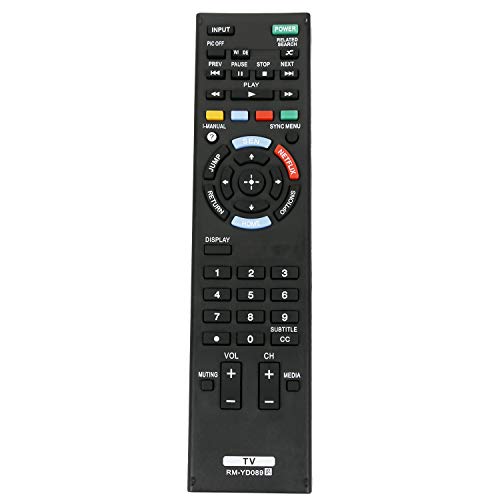 RM-YD089 Remote Control Replace for Sony Bravia LCD LED HDTV KDL-32W600A KDL-32W650A KDL-42W650A KDL-42W651A KDL-46W700A KDL-50W700A KDL32W600A KDL32W650A KDL42W650A KDL42W651A KDL46W700A KDL50W700A