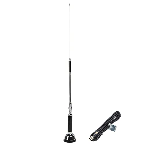 CB Antenna 28 inch for CB Radio 27 Mhz,Portable Indoor/Outdoor Antenna Full Mount Kit for Mobile/Car Radio Antenna Compatible with Midland Cobra Uniden Anytone