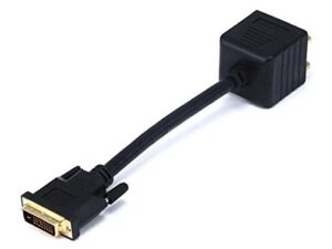 monoprice 102518 dvi-d male to dvi-d female x 2 video splitter cable