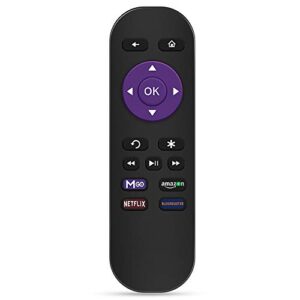 gvirtue replacement remote control for roku models: roku 1, roku 2(hd, xd, xs), roku 3, roku lt, hd, xd, xds, roku n1, roku express, roku express+ (remote)