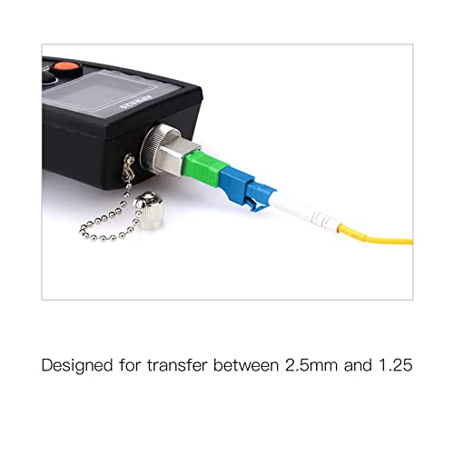 2Pcs Singlemode SC/APC Male to LC/UPC Female Adapter Fiber Optic Connector FTTH Adaptor Convertor for Visual Fault Locator