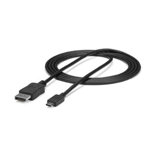 StarTech.com 6ft/1.8m USB C to DisplayPort 1.2 Cable 4K 60Hz - USB-C to DP Adapter HBR2 - USB Type-C DP Alt Mode to DP Monitor Video Cable (CDP2DPMM6B) - Limited stock, see similar item CDP2DP2MBD