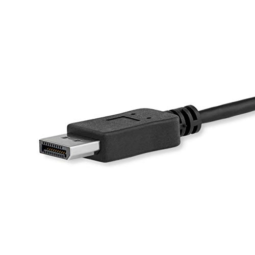 StarTech.com 6ft/1.8m USB C to DisplayPort 1.2 Cable 4K 60Hz - USB-C to DP Adapter HBR2 - USB Type-C DP Alt Mode to DP Monitor Video Cable (CDP2DPMM6B) - Limited stock, see similar item CDP2DP2MBD