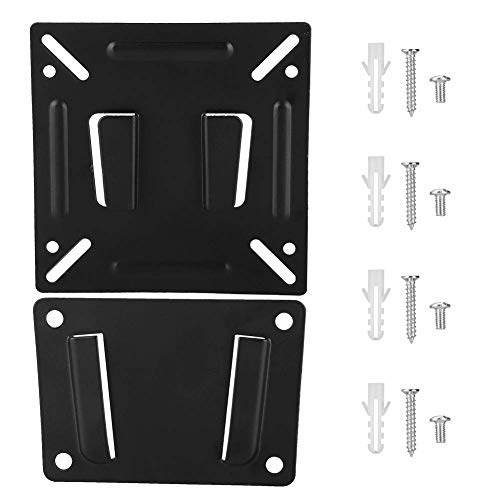 Wall Hung TV Bracket, RV TV Mount for 14-32Inch TV Large Load Solid Support Monitor Wall Mount for Camper Small Monitor LED LCD Flat Screen TVs, 4.7 x 4.7 x 0.3 in