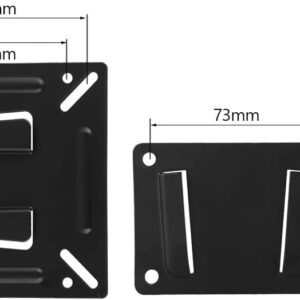 Wall Hung TV Bracket, RV TV Mount for 14-32Inch TV Large Load Solid Support Monitor Wall Mount for Camper Small Monitor LED LCD Flat Screen TVs, 4.7 x 4.7 x 0.3 in