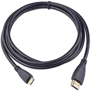 alitutumao camera to tv monitor hdmi cable cord canon camera mini hdmi to hdmi cable compatible with canon powershot elph eos rebel dslr sl1 sl2 t1i t2i t3 t3i t4i t5 t5i t6 t6i t6s t7 t7i and more