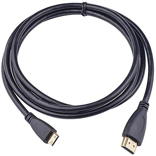 Alitutumao Camera to TV Monitor HDMI Cable Cord Canon Camera Mini HDMI to HDMI Cable Compatible with Canon PowerShot ELPH EOS Rebel DSLR SL1 SL2 T1i T2i T3 T3i T4i T5 T5i T6 T6i T6S T7 T7i and More