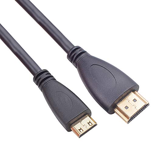 Alitutumao Camera to TV Monitor HDMI Cable Cord Canon Camera Mini HDMI to HDMI Cable Compatible with Canon PowerShot ELPH EOS Rebel DSLR SL1 SL2 T1i T2i T3 T3i T4i T5 T5i T6 T6i T6S T7 T7i and More