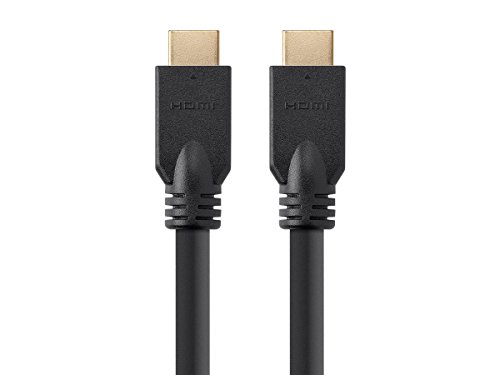 Monoprice HDMI Cable - 15 Feet - Black (No Logo) | High Speed, 4K@60Hz, HDR, 18Gbps, 26AWG, YUV 4:4:4, CL2, Compatible with UHD TV and More - Commercial Series