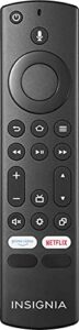 insignia remote (ns-rcfna-21 rev e) with microphone for fire tv – black (renewed)