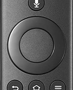 Insignia Remote (NS-RCFNA-21 Rev E) with Microphone for Fire TV - Black (Renewed)