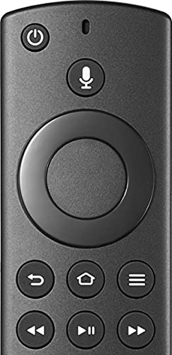 Insignia Remote (NS-RCFNA-21 Rev E) with Microphone for Fire TV - Black (Renewed)