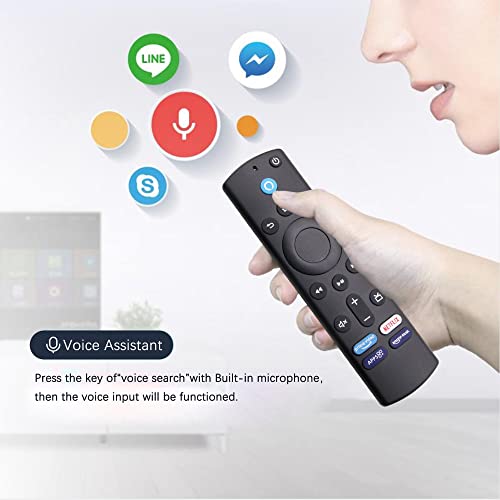 MYHGRC L5B83G Voice Remote Control (3rd gen) Replace for Amazon Fire TV Stick (2nd Gen, 3rd Gen, Lite, 4K), Fire TV Cube (1st Gen and Later) and Fire TV (3rd Gen), with TV Control