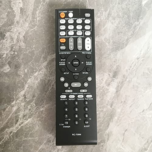 Kassionel Replacement Remote Control RC-709M Compatible for ONKYO TX-SR606 TX-SR607 RC-737M RC-765M TX-SR608 TS-XR606 TX-SR606S TX-SR507 HT-RC160 AV Receiver