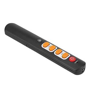 Learning Remote Control with Big Buttons, 6 Keys Universal Remote Control Smart Controller for TV STB DVD DVB HiFi VCR(Orange)