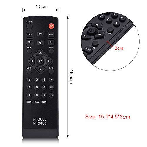 Universal Remote Control Replacement for Emerson LED and LCD Smart Digital TV Box Television Audio Voice Controller