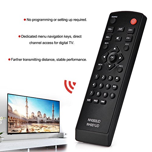 Universal Remote Control Replacement for Emerson LED and LCD Smart Digital TV Box Television Audio Voice Controller