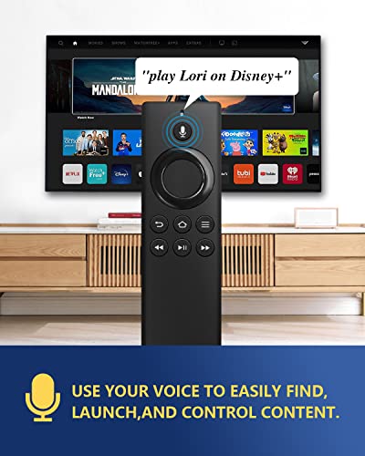 New 2nd Gen Voice Remote Control Replacement DR49WK B PE59CV for Amazon Fire TV Stick (2nd Gen/3rd Gen/Lite/4K) Fire TV Cube (1st Gen/2nd Gen, and Later) Fire TV (3rd Gen, Pendant Design)